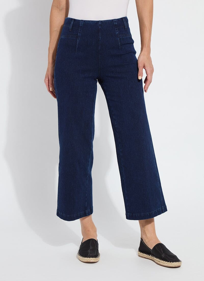 Layton Wide Leg Crop Dark Indigo – The Blue Door Gift Store & Boutique
